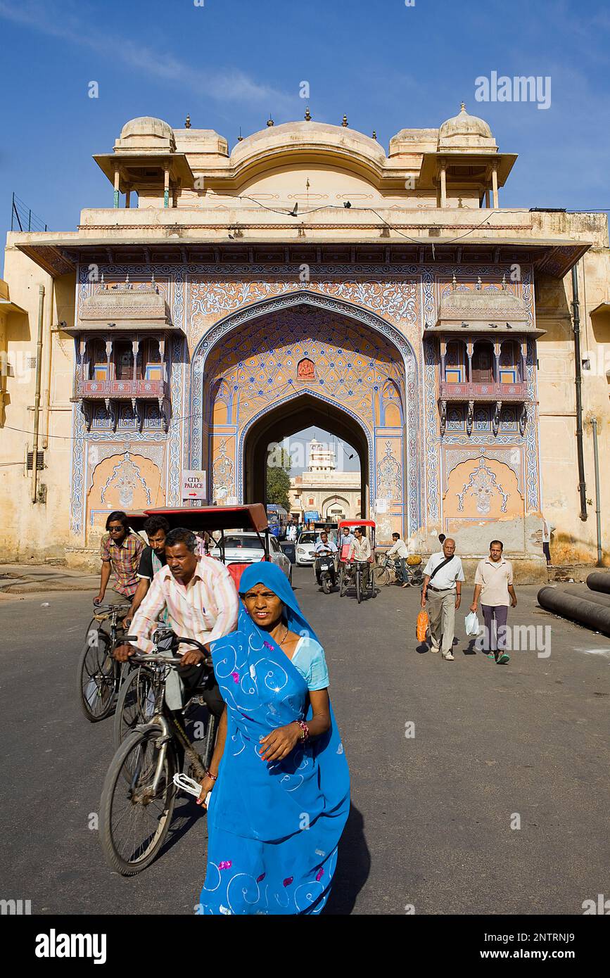 'Nakka Khana' gate. Jaipur. India Stock Photo - Alamy
