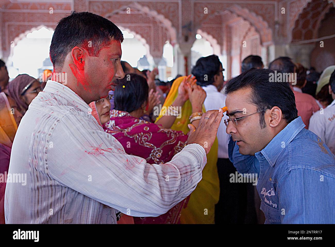 Celebrating holi ,Govind Devji temple,Holi festival,near City Palace ...
