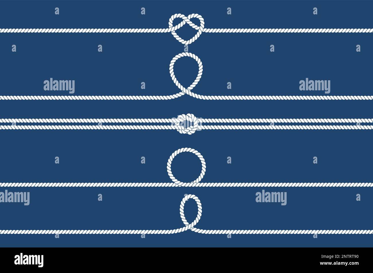 Circle line rope elements Stock Vector Images - Alamy