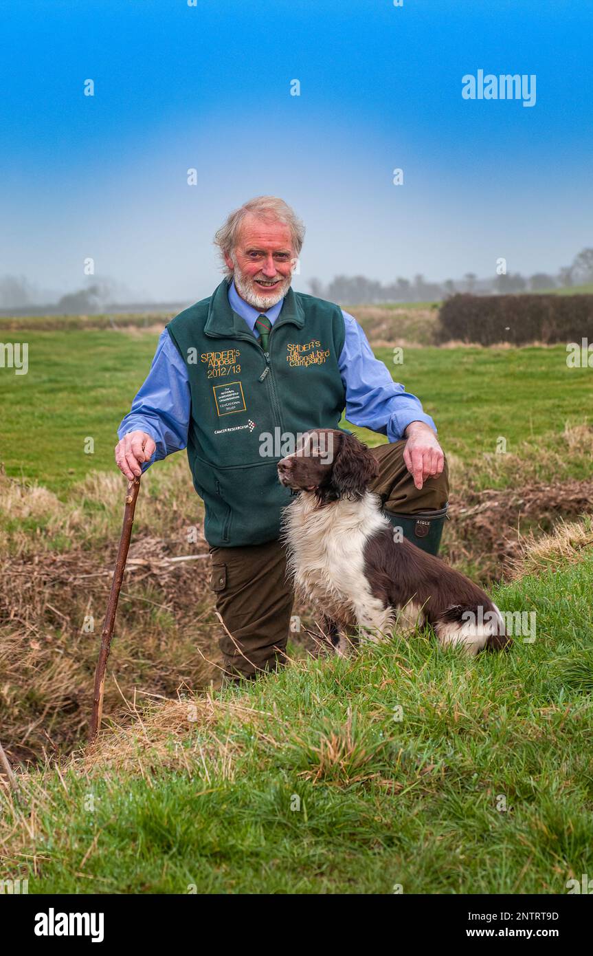 BARRY ATKINSON with his English Springer Spaniel called Spider. After a ...