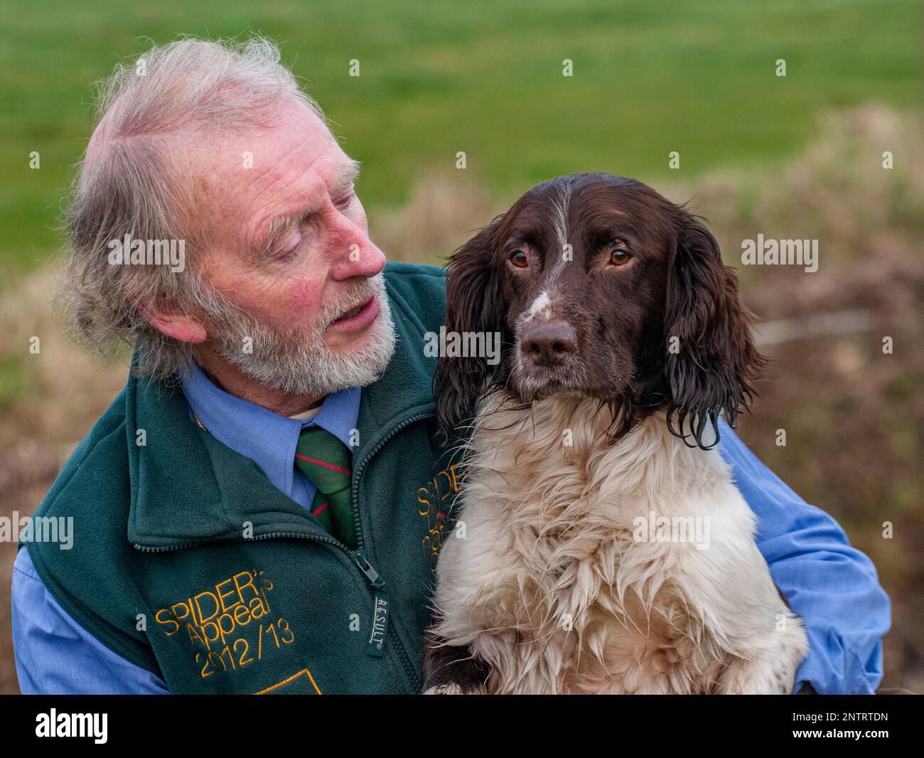 BARRY ATKINSON with his English Springer Spaniel called Spider. After a ...