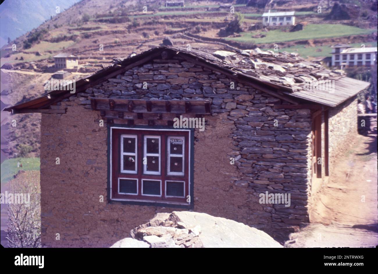 Stone House in Phadking, Nepal, Asia Stock Photo - Alamy