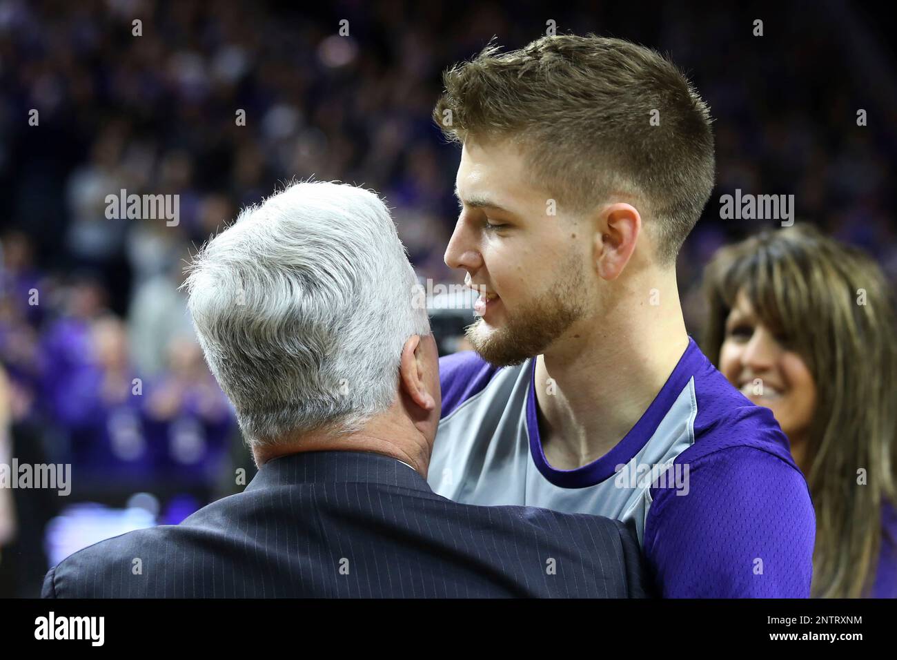MANHATTAN, KS - MARCH 09: Kansas State Wildcats forward Dean Wade (32 ...