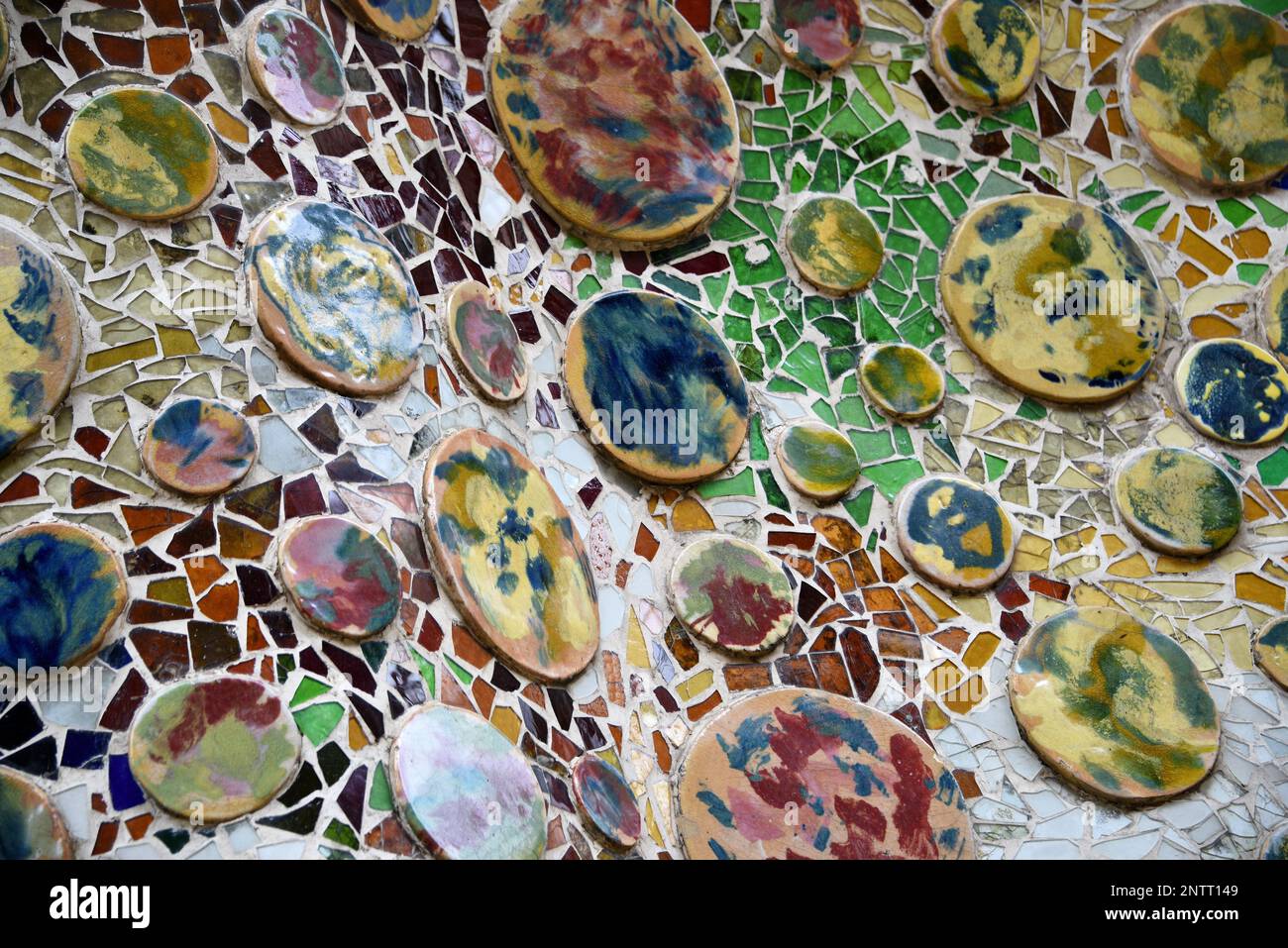 Amazing mosaics and architectural interior design, colourful art ...