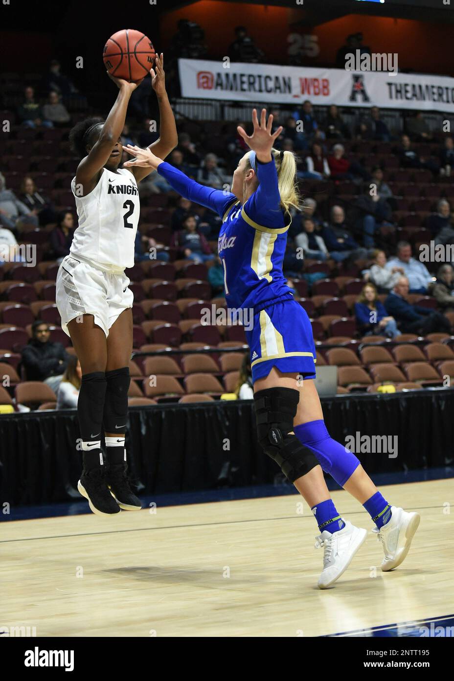 UNCASVILLE, CT - MARCH 09: UCF Knights Guard Kay Kay Wright (2) shoots ...