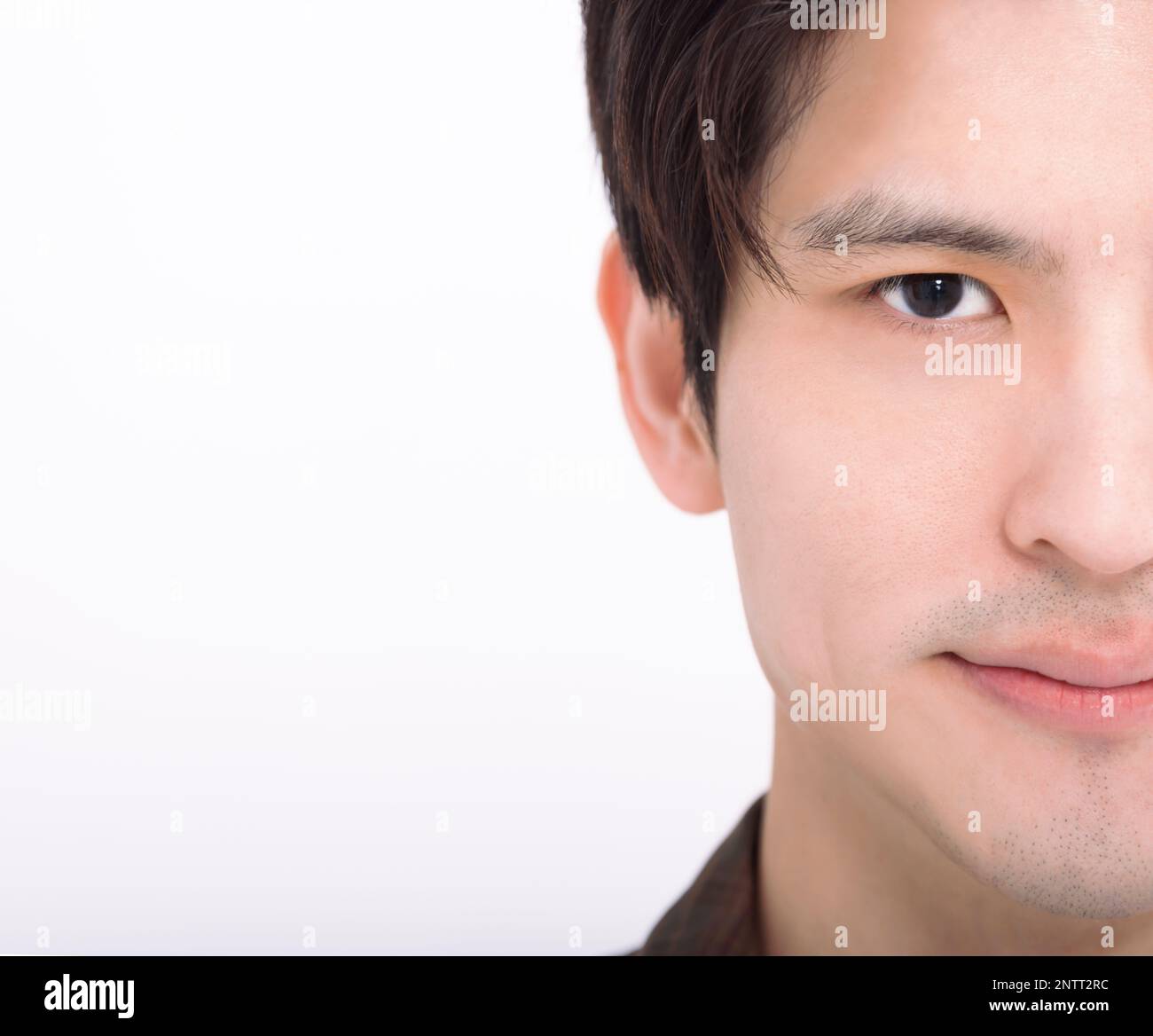 Asian eye close up man hi-res stock photography and images - Alamy