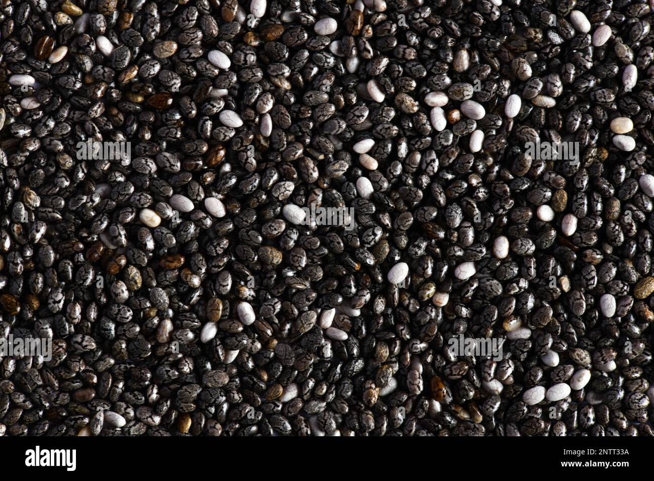 full image of Chia seeds a healthy superfood full of omega 3 close-up ...