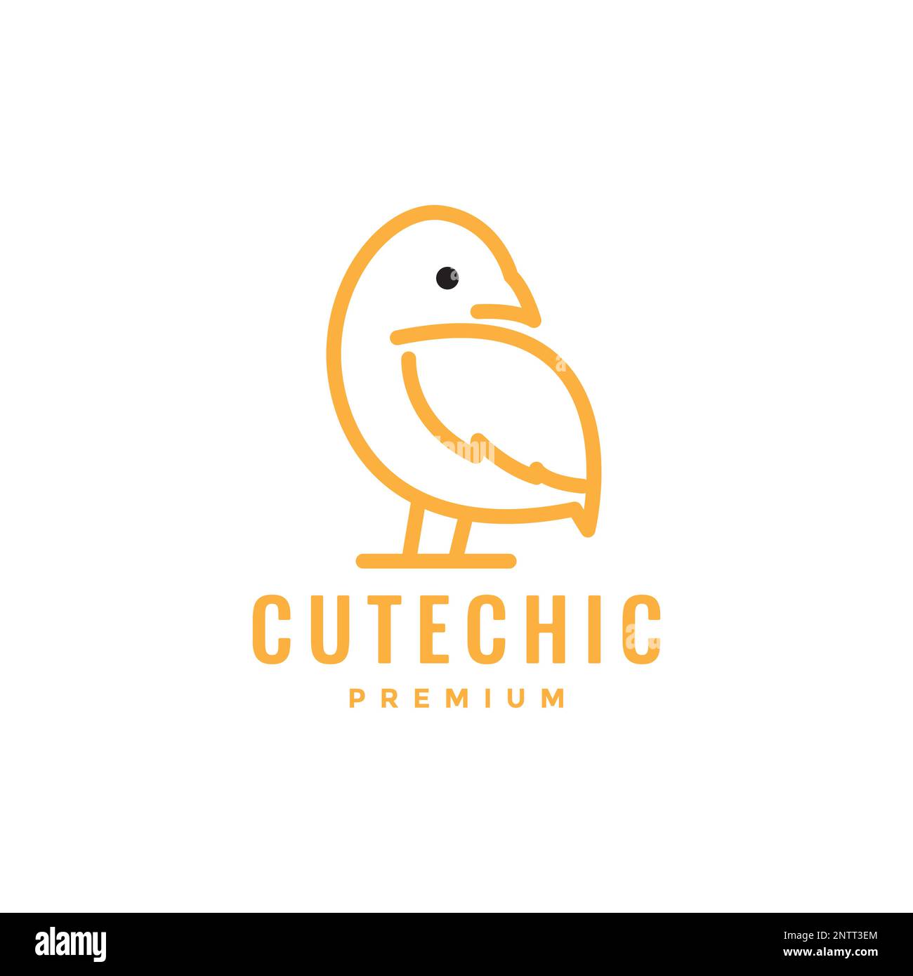 animal cattle poultry chick chicken cute line art logo design vector ... animal cattle poultry chick chicken cute line art logo design vector ...