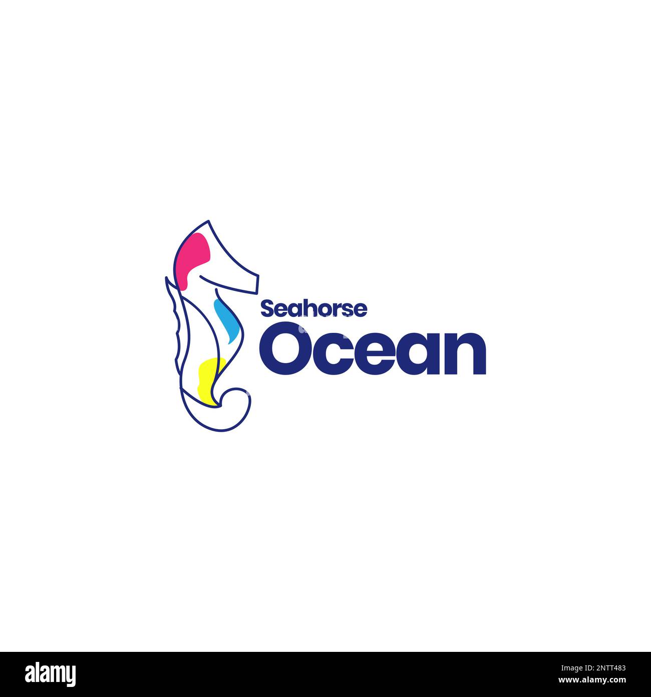 Seahorse dolphin Stock Vector Images - Alamy