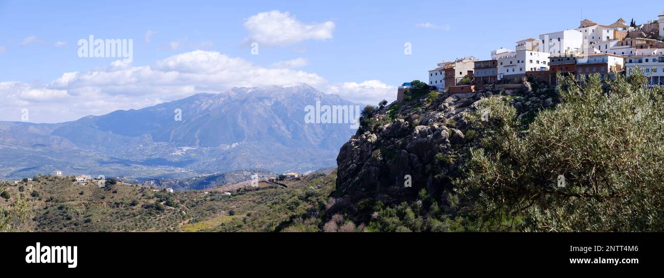 Comares pueblo in the Axarquia region of Malaga, Andalucía, Spain Stock ...