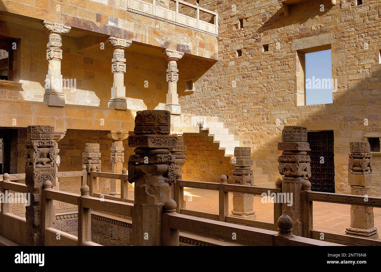 Raj Mahal (Royal Palace),courtyard,inside the fort, Jaisalmer,Rajasthan ...