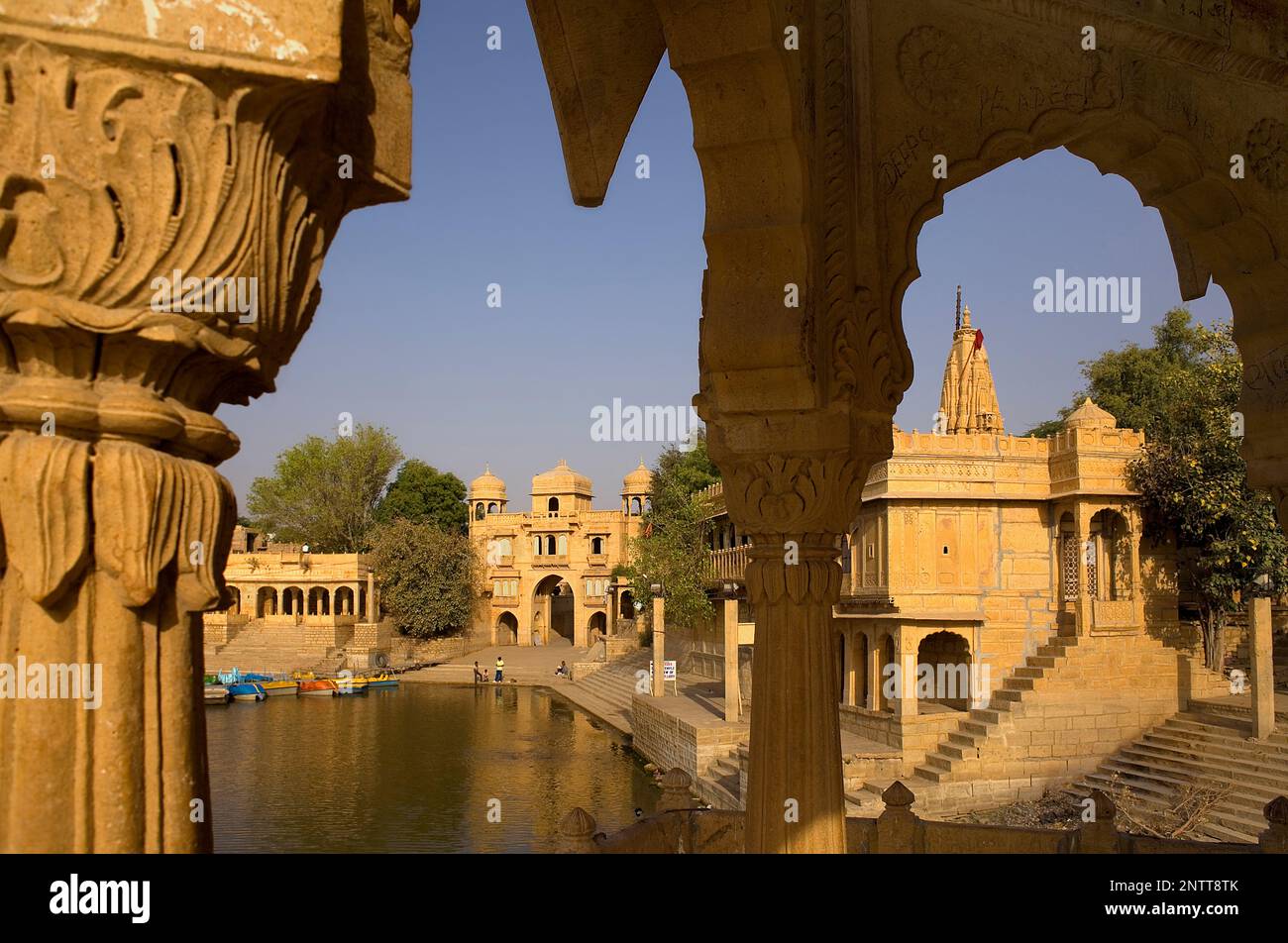 Gadi Sagar, the tank was once the water supply of the city and is ...