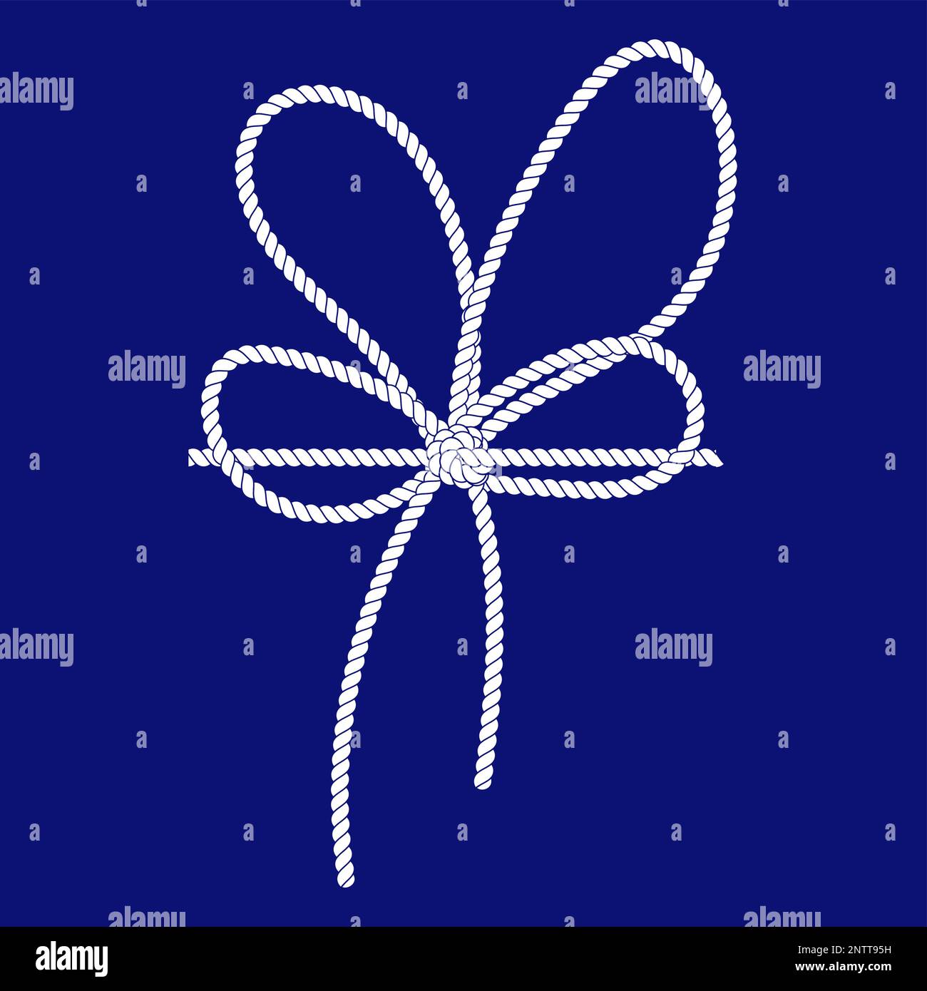 Round rope frame isolated on white background. Twisted cord Stock ...