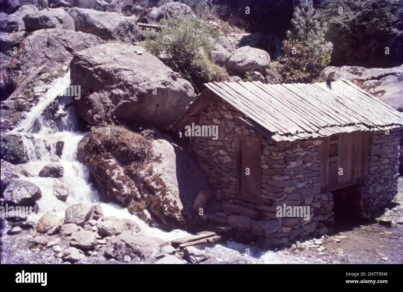 Small Stone House in Nepal, Asia Stock Photo - Alamy