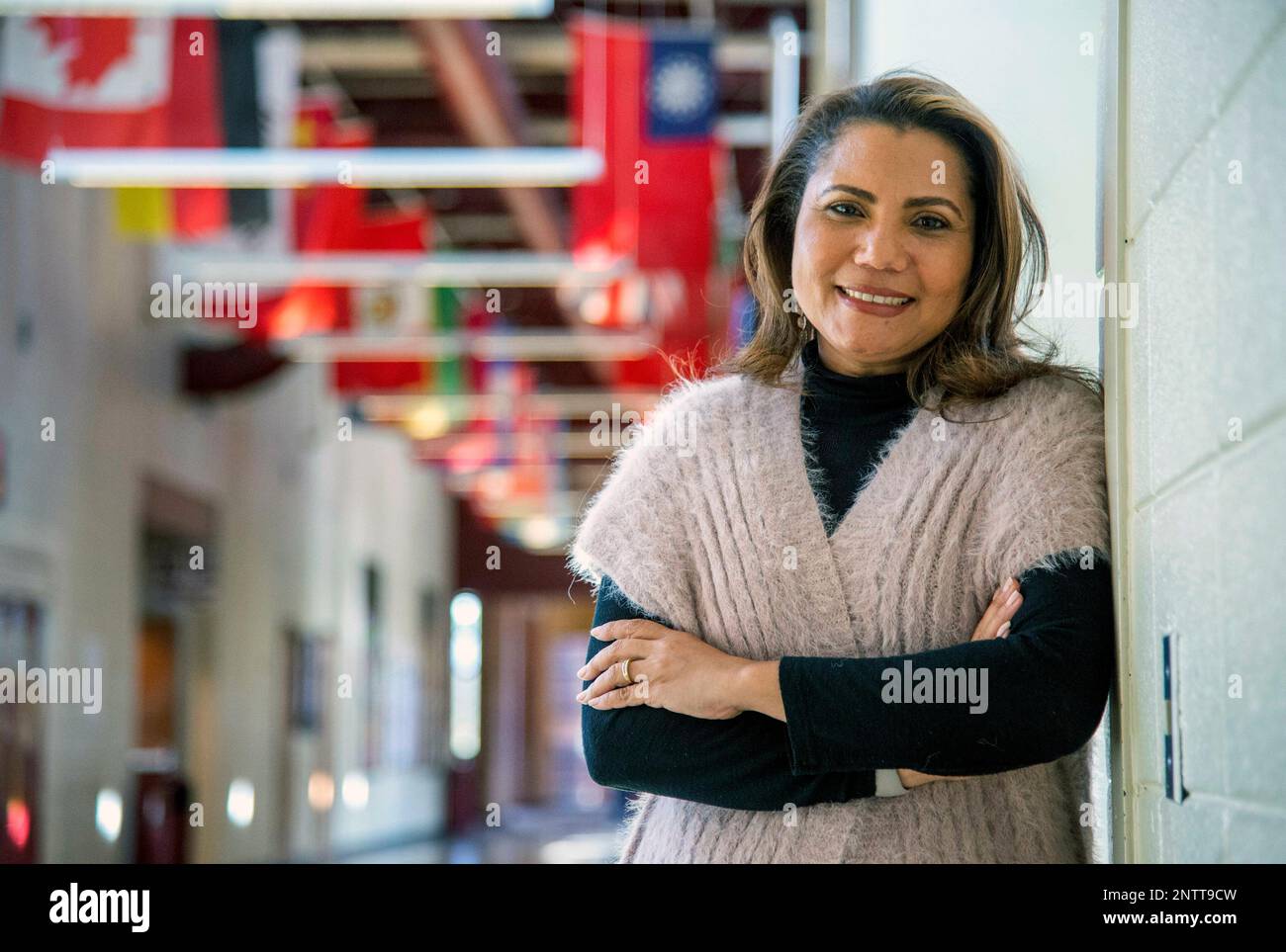 In this Feb. 25, 2019 photo, High school counselor Ana Hernandez poses ...