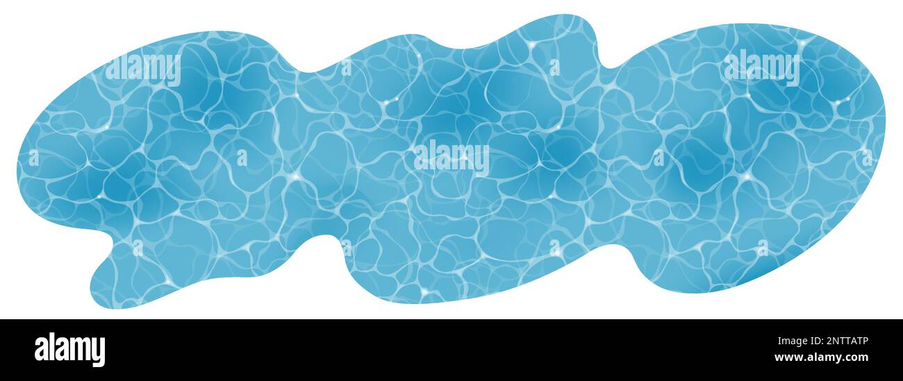Odd-Shaped Vector Rippled Swimming Pool Abstract Background ...