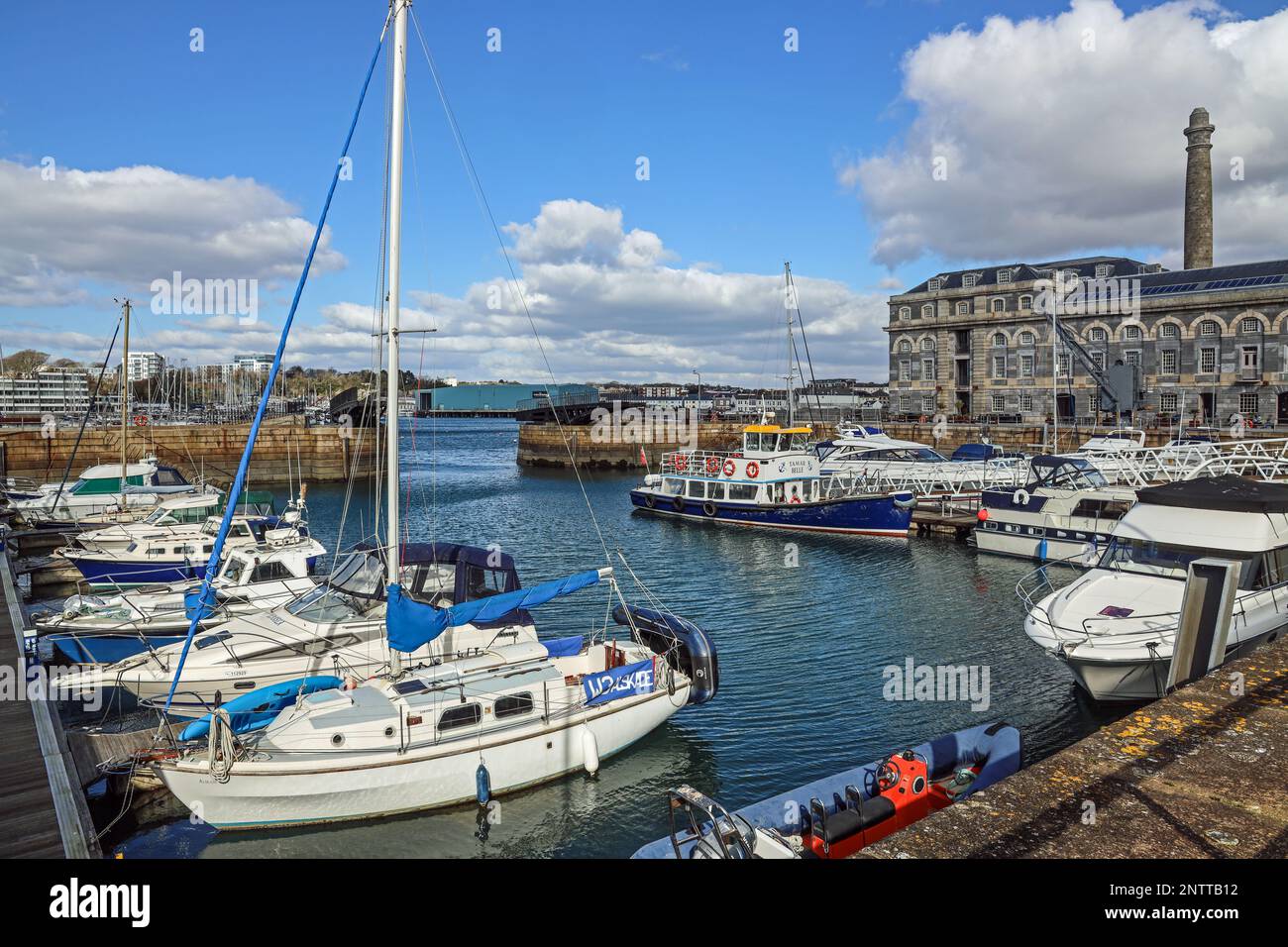 The Marina at the basin within the Royal William Yard in Stonehouse ...
