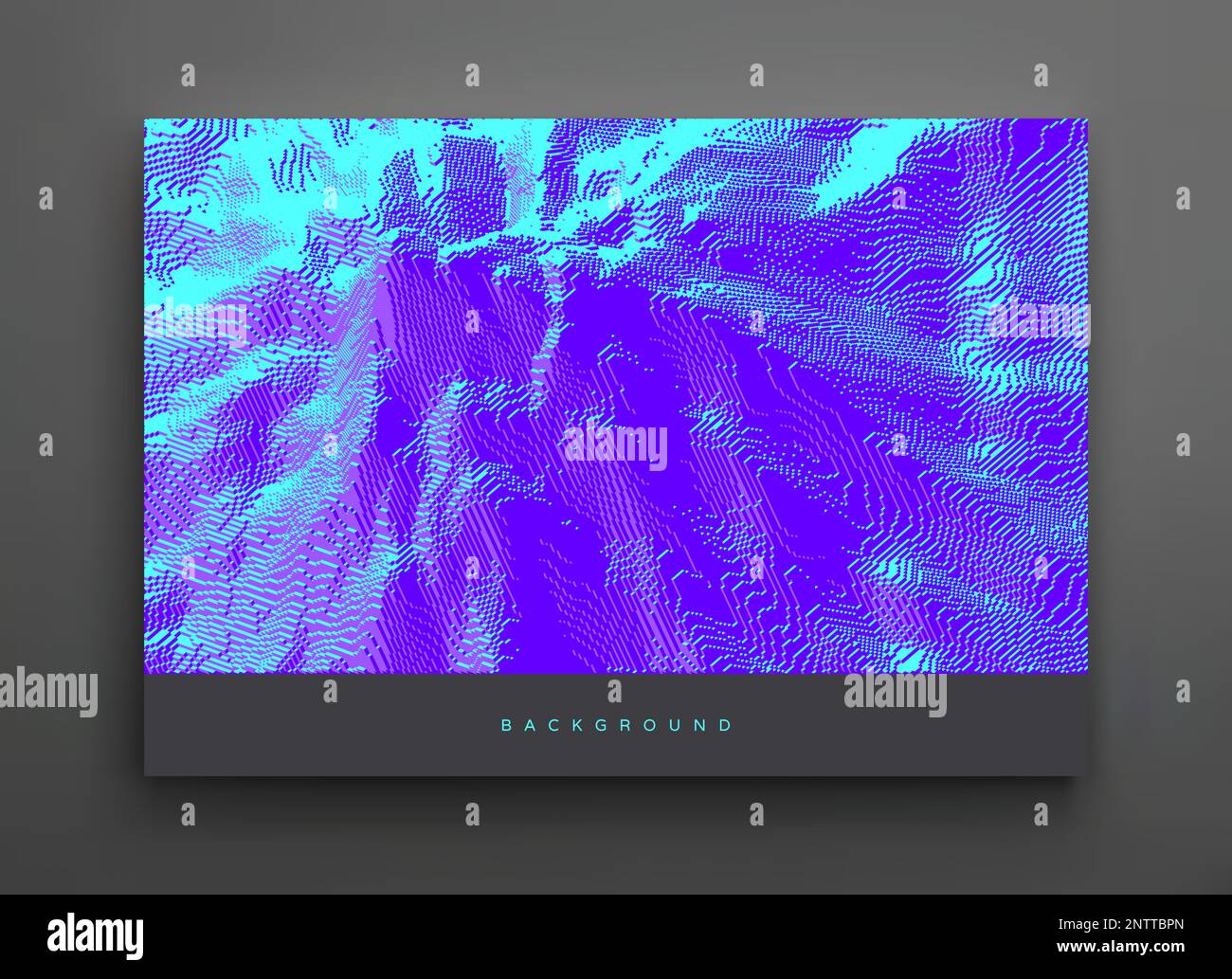 3D background formed from futuristic blocks. Texture. Macrostructural ...