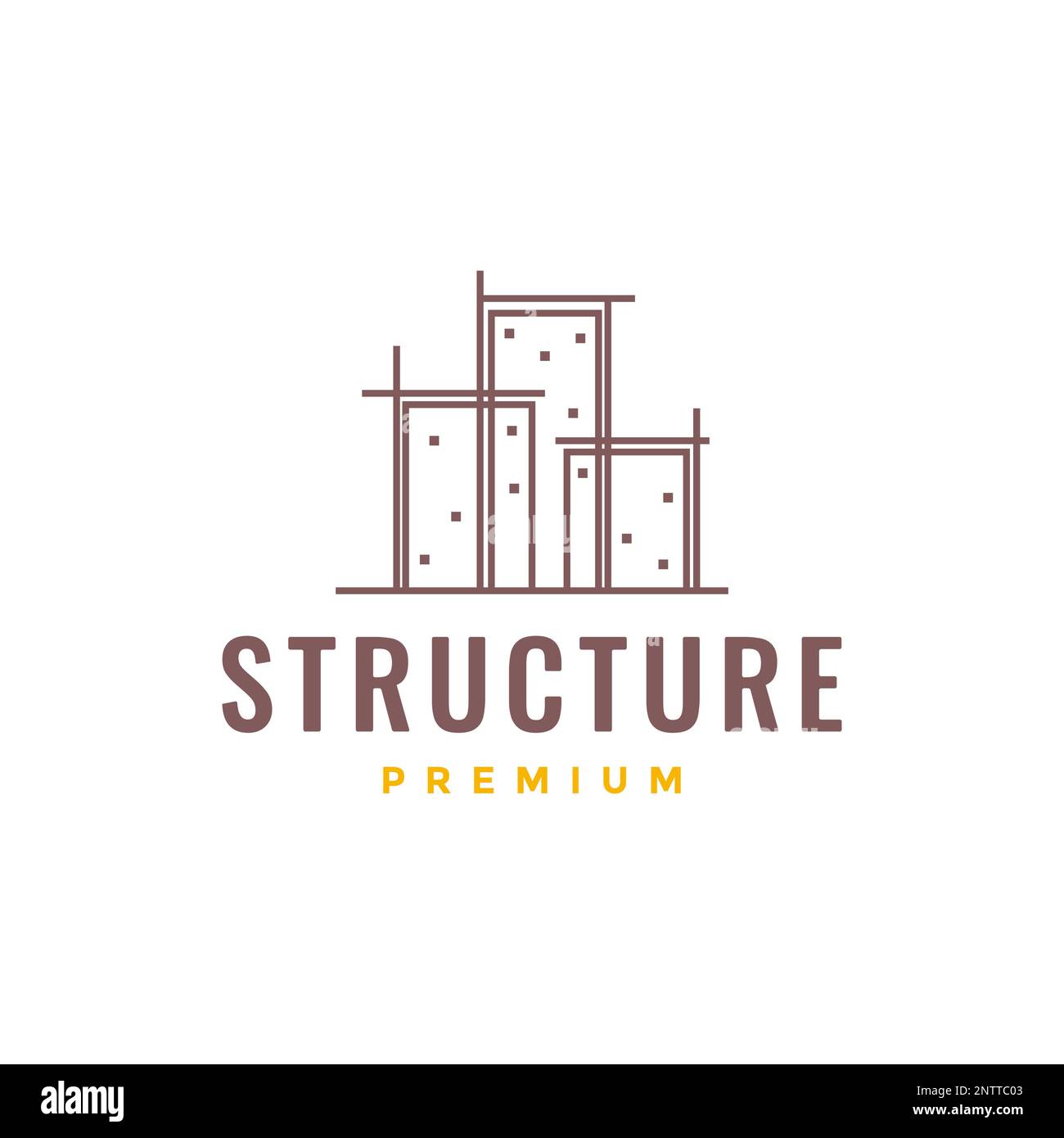 Skyscraper sketch drawing logo Stock Vector Images - Alamy
