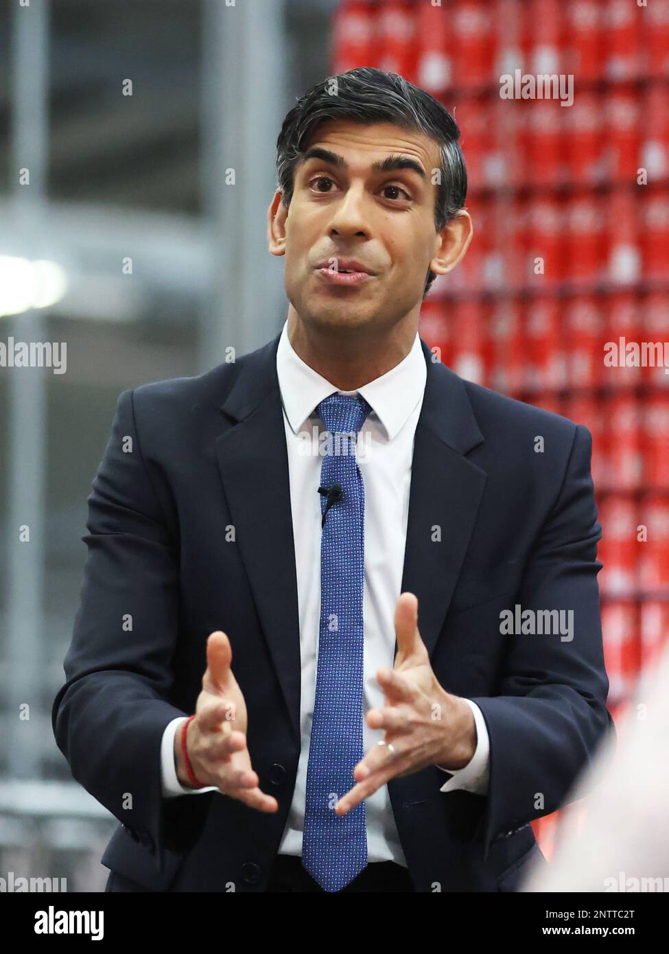 Prime Minister Rishi Sunak holds a Q&A session with local business ...