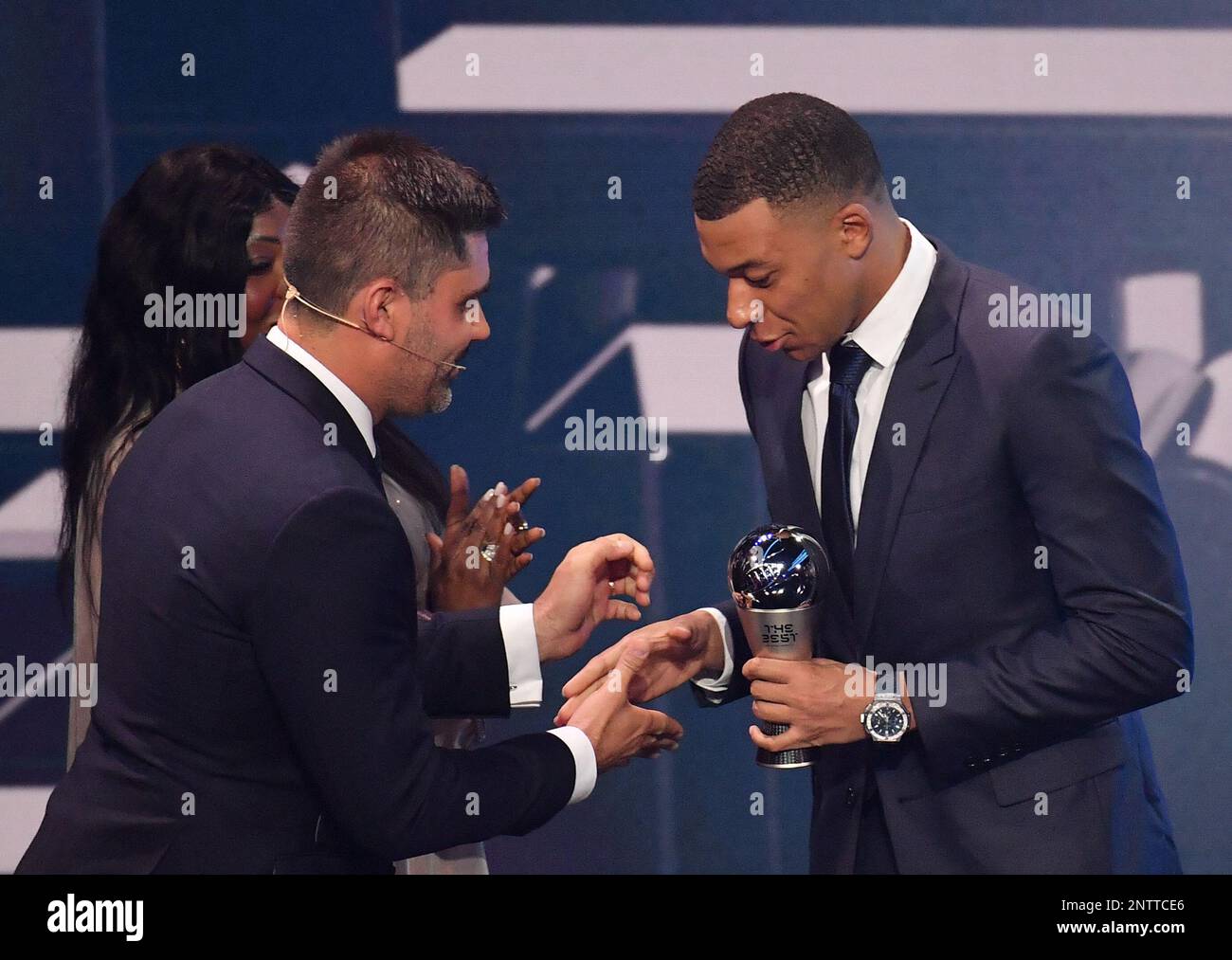 Paris, France. February 27, 2023, Kylian Mbappé during The Best FIFA ...