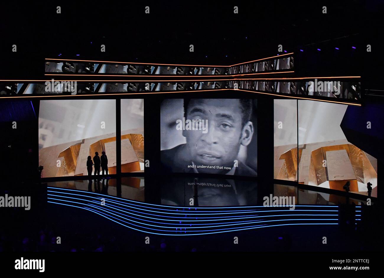 Paris, France. February 27, 2023, Pelé the Best player award during the ...