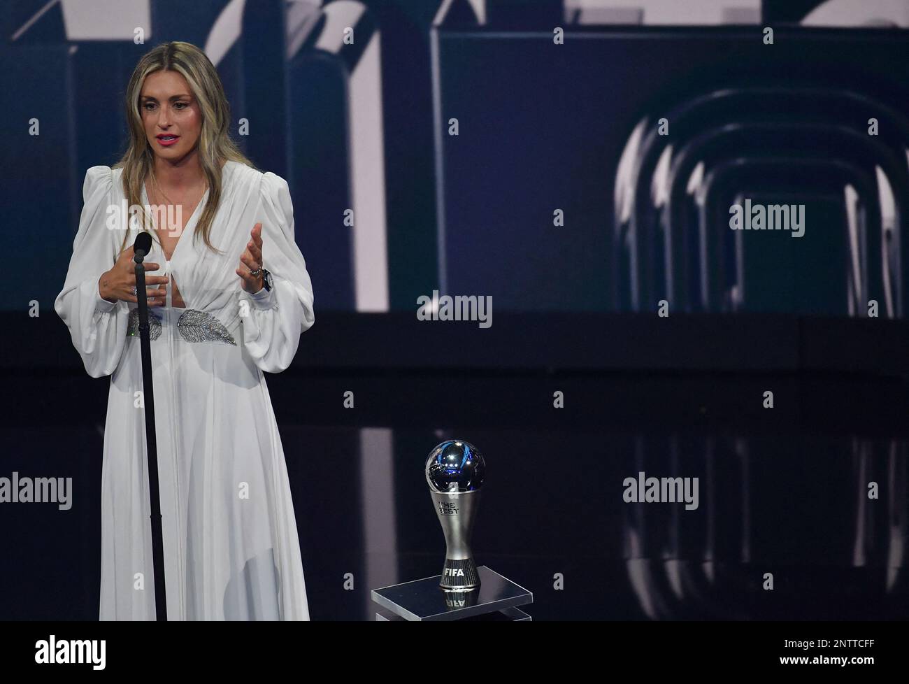 Paris, France. February 27, 2023, Alexia Putellas is seen with her ...