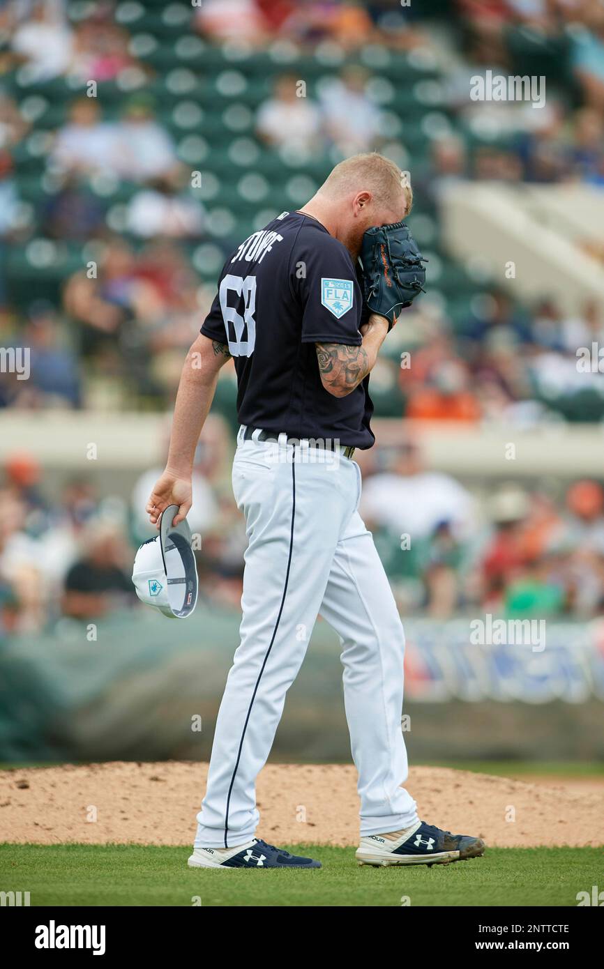 Detroit Tigers relief pitcher Daniel Stumpf (68) during a Grapefruit ...
