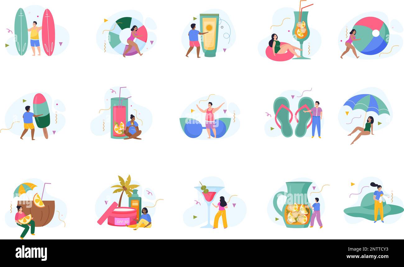 Sunbathing at south beach Cut Out Stock Images & Pictures - Alamy