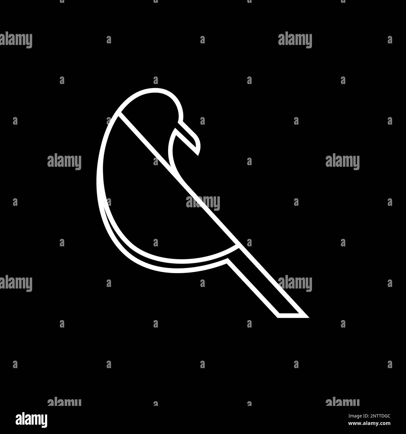 geometric little bird dove pigeon line minimal logo design vector Stock Vector Image & Art - Alamy