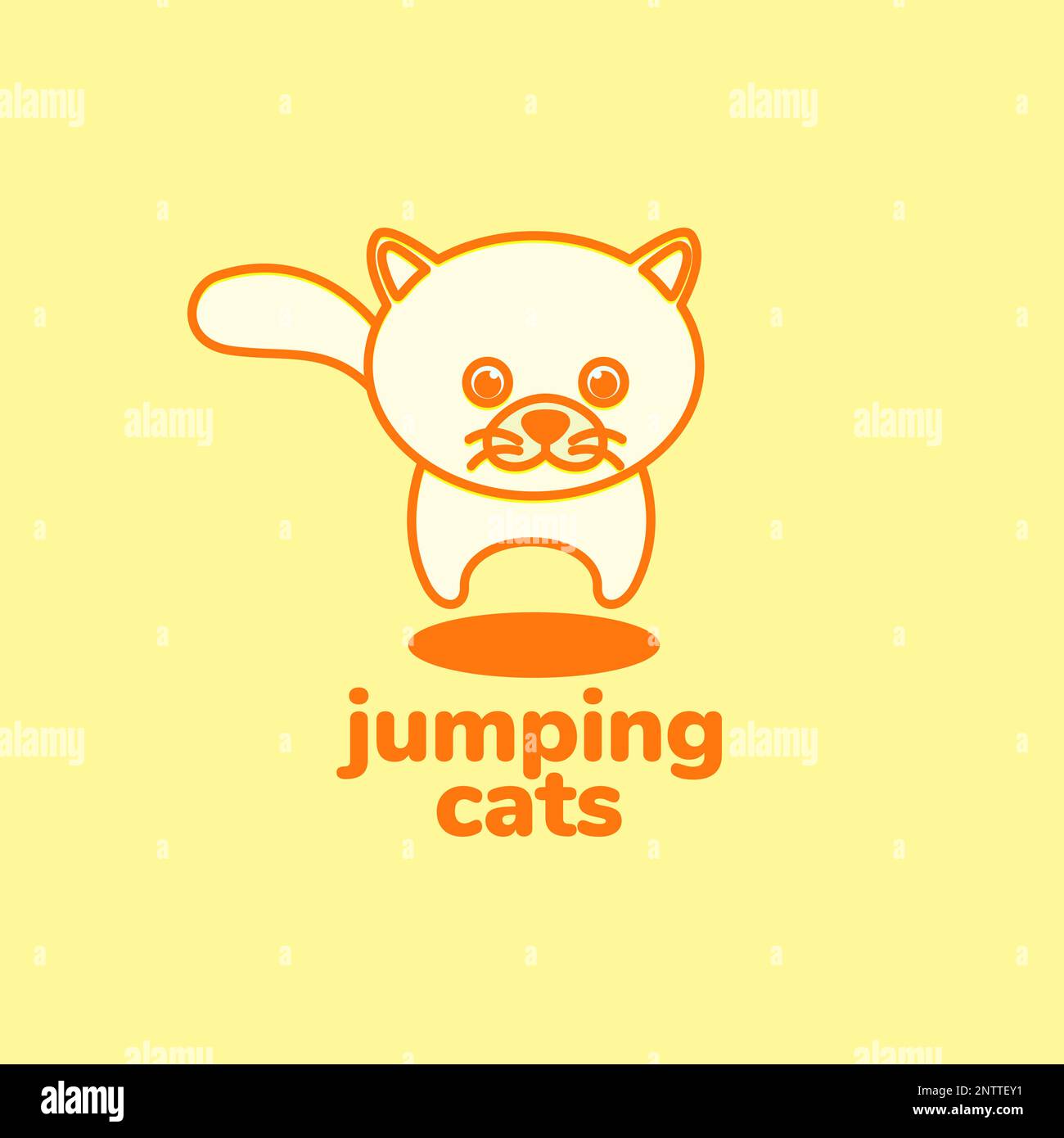 Cat jumping icon Stock Vector Images - Alamy