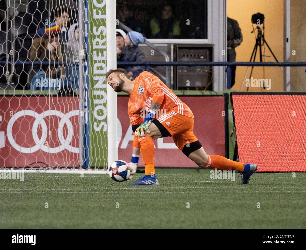 SEATTLE, WA - MARCH 02: Seattle Sounders goalkeeper Stefan Frei (24 ...