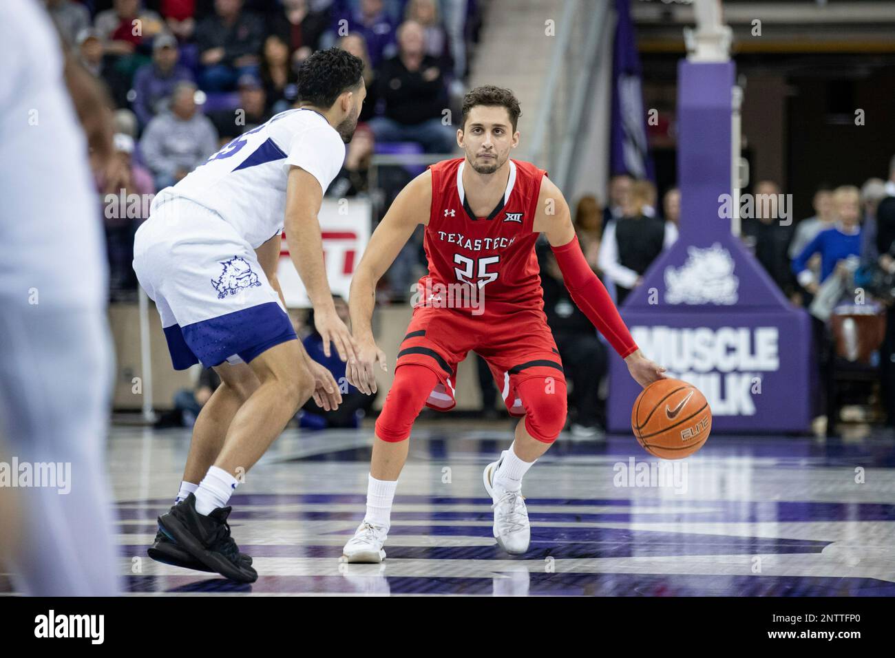 FORT WORTH, TX - MARCH 02: Texas Tech Red Raiders guard Davide Moretti ...