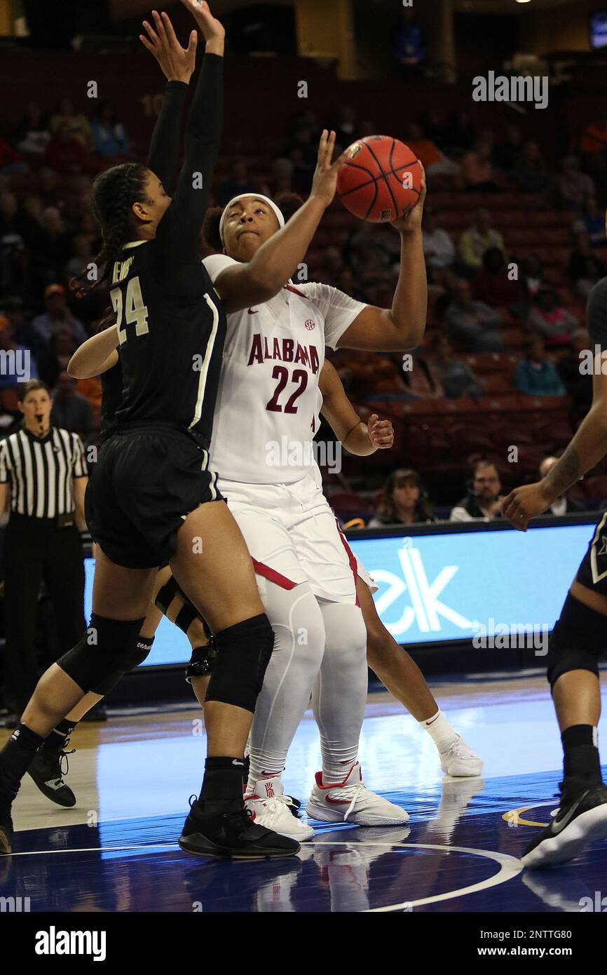 GREENVILLE, SC - MARCH 06: Ariyah Copeland (22) forward of Alabama ...