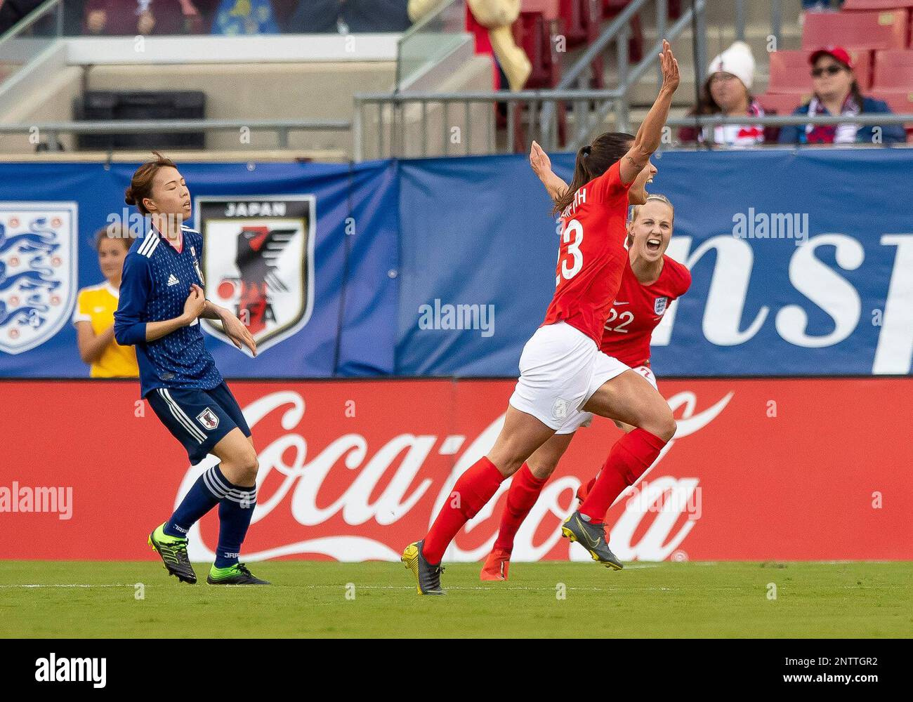 TAMPA, FL - MARCH 05: England forward Lucy Stanforth (23) scores ...