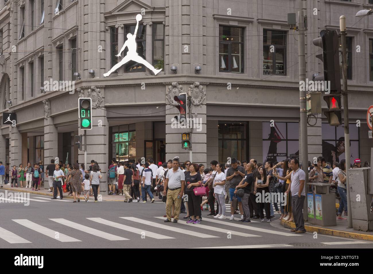 Air Jordan sign on the shop in Shanghai,China Stock Photo - Alamy