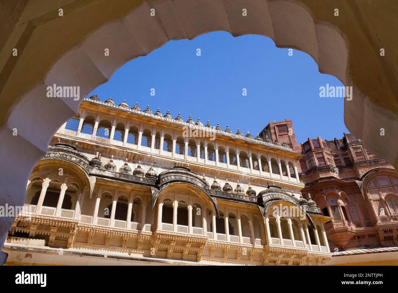 Mehrangarh Fort,inside of the fort,Jodhpur, Rajasthan, India Stock ...