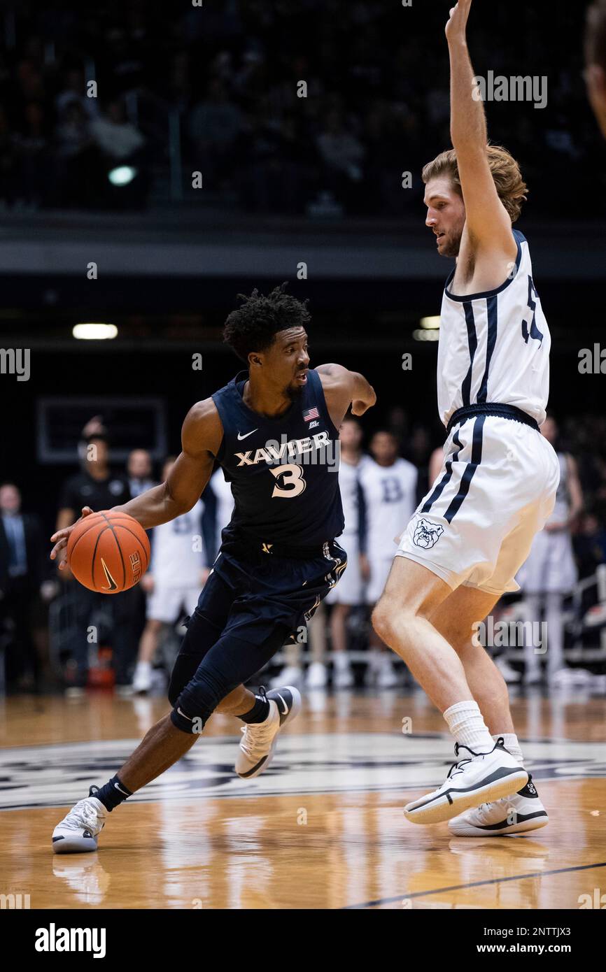 INDIANAPOLIS, IN - MARCH 05: Xavier Musketeers guard Quentin Goodin (3 ...