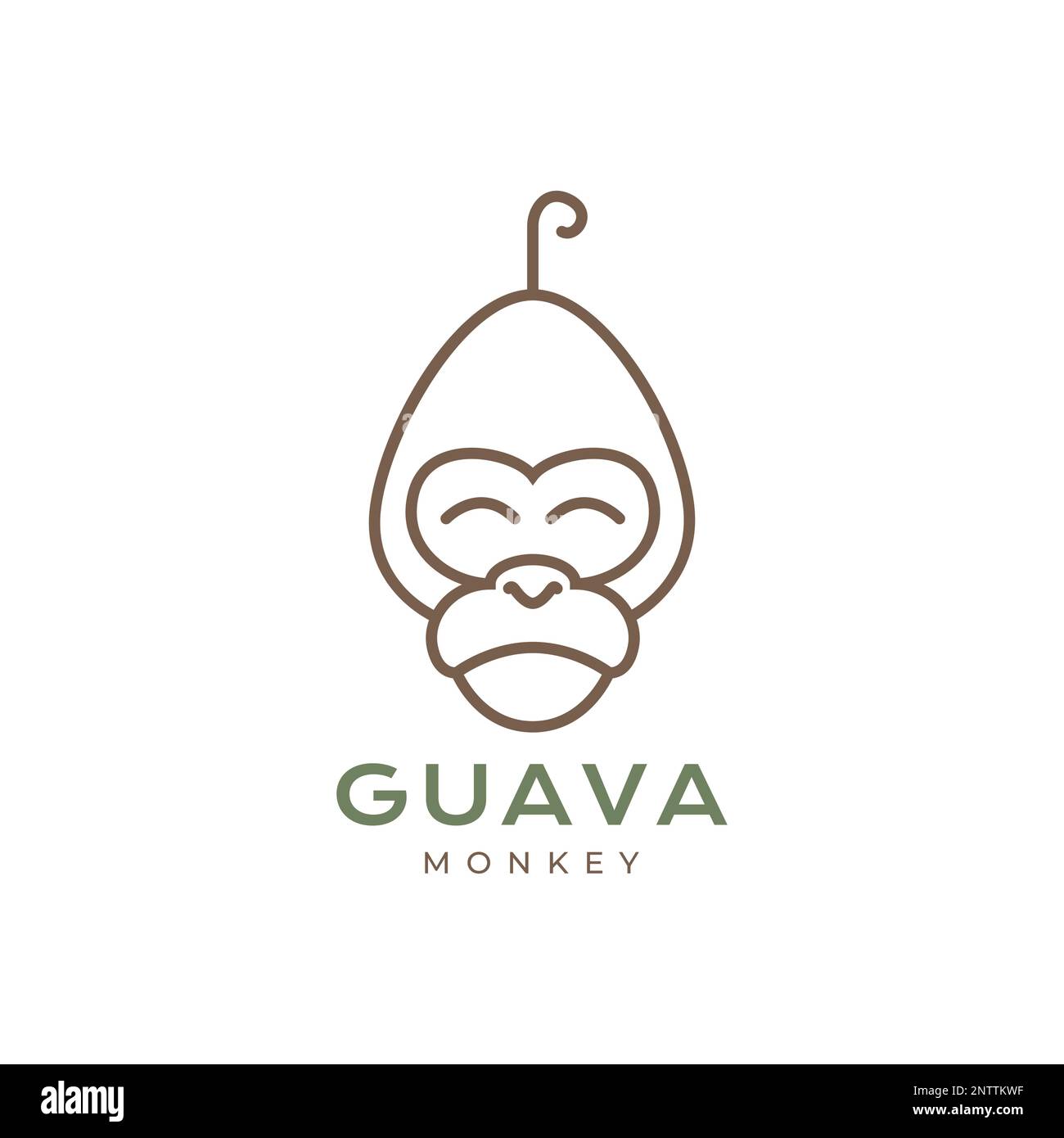 Guava tree and illustration Stock Vector Images - Alamy
