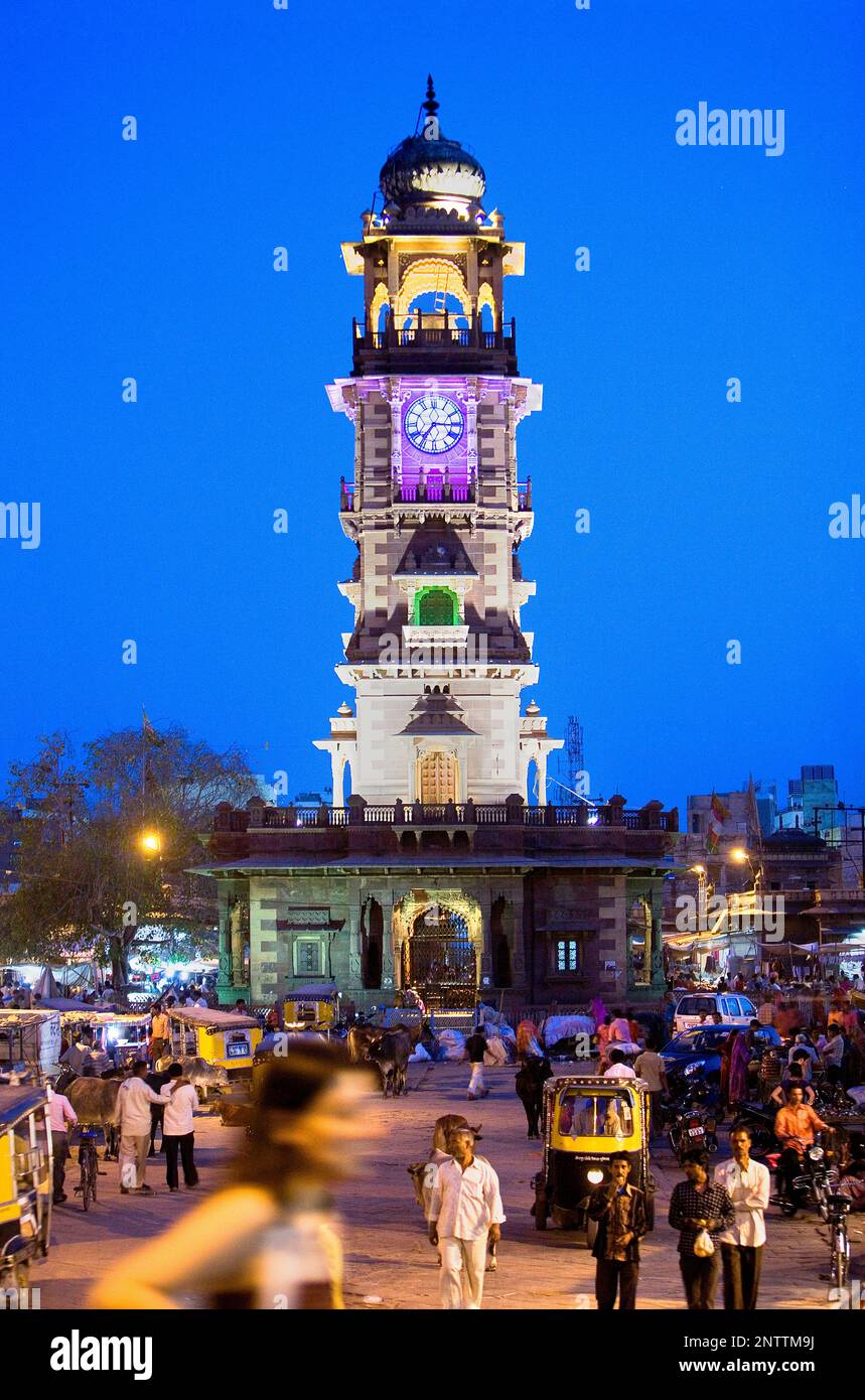 Sardar Market and clocktower,Jodhpur, Rajasthan, India Stock Photo - Alamy