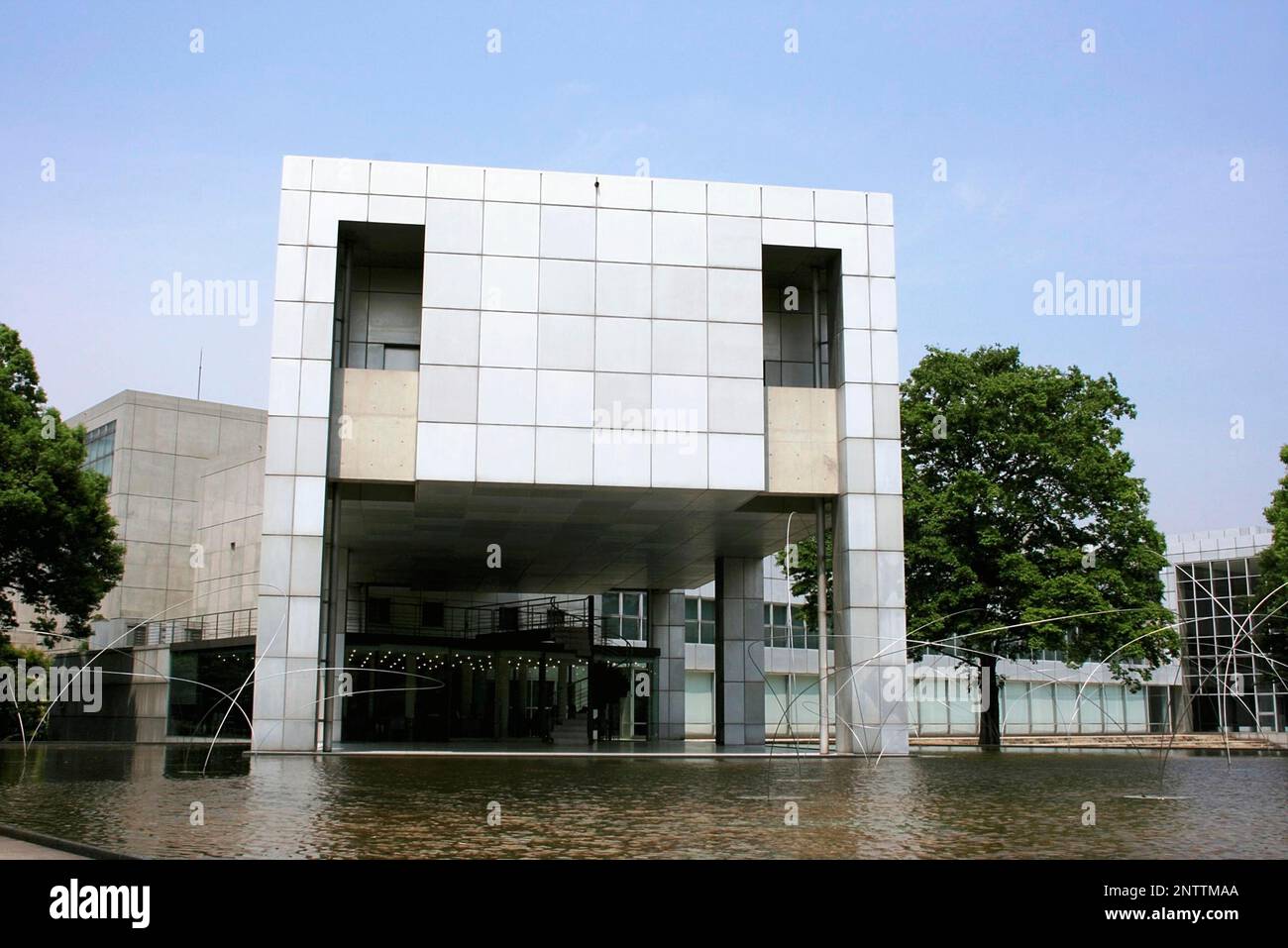A picture shows the The Museum of Modern Art, Gunma which was designed ...