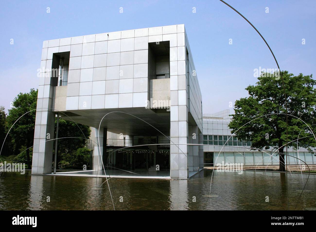 A picture shows the The Museum of Modern Art, Gunma which was designed ...