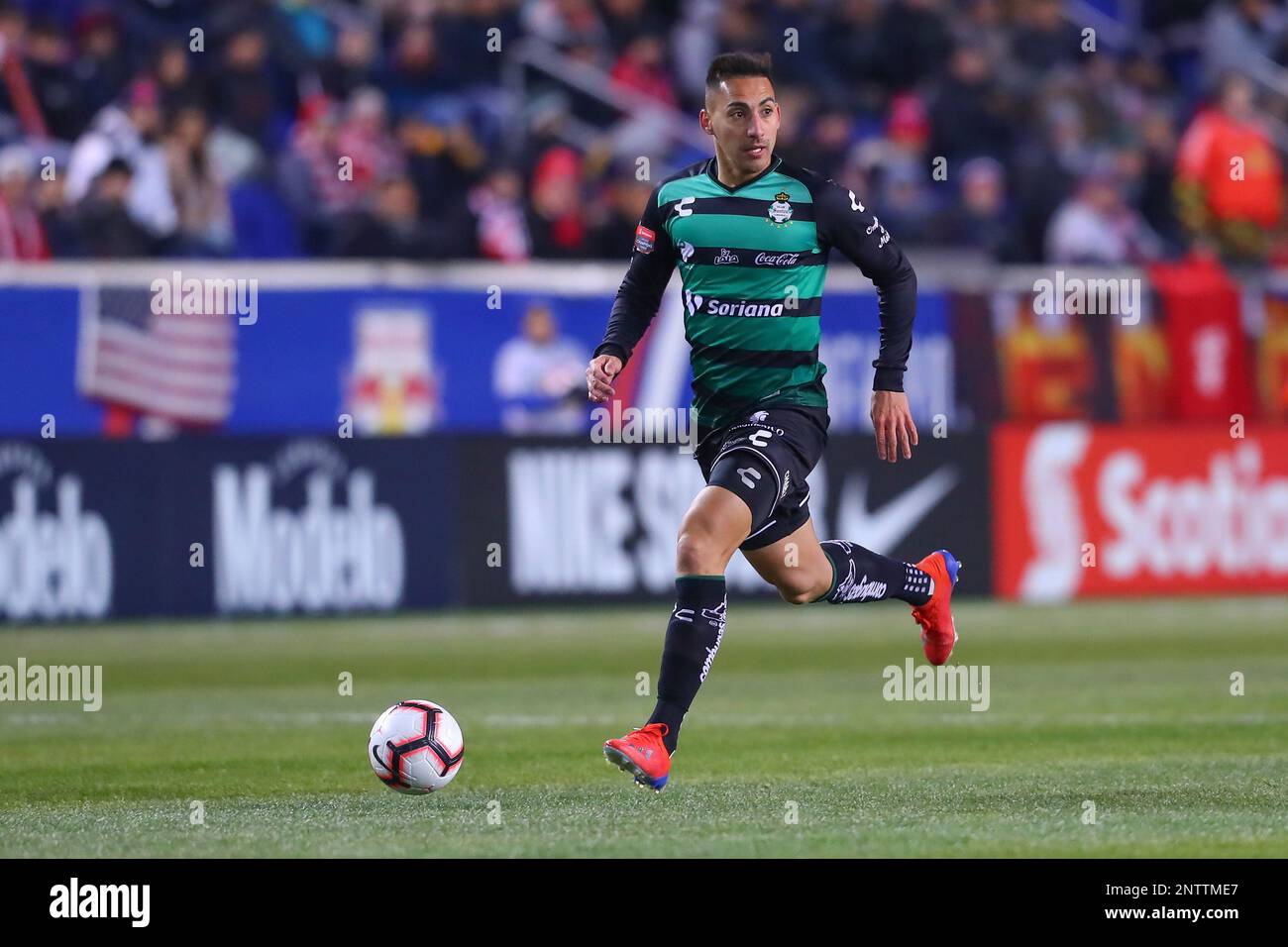 HARRISON, NJ - MARCH 05: Santos Laguna forward Javier Correa (24 ...