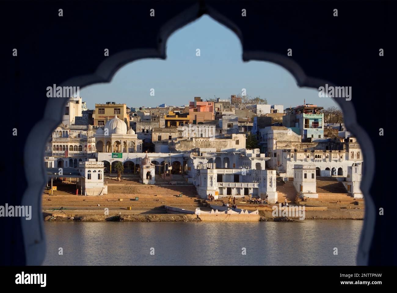 The holy lake and the village of Pushkar,pushkar, Rajasthan, india ...