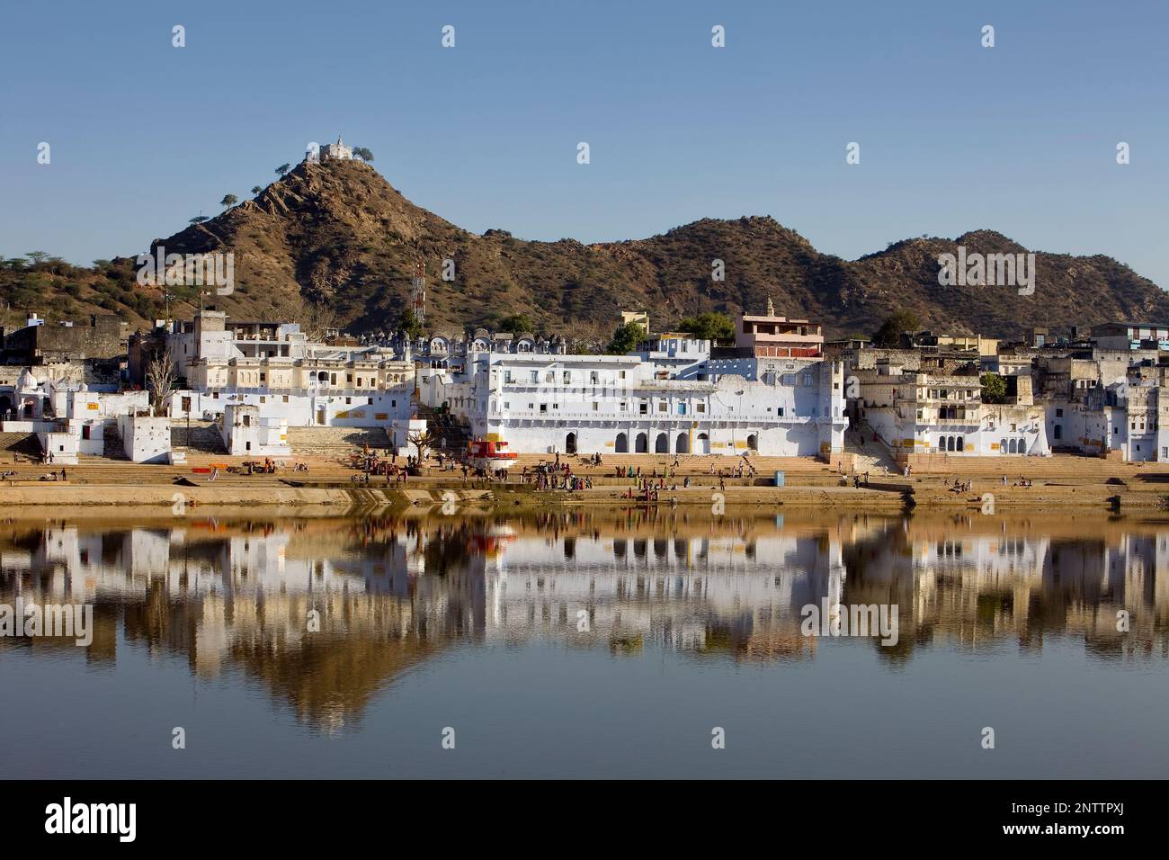 The holy lake and the village of Pushkar,pushkar, Rajasthan, india ...