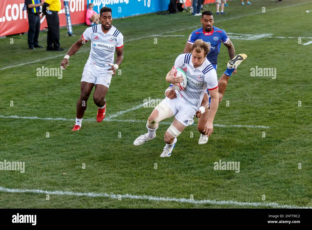 LAS VEGAS, NV - MARCH 03: Ben Pinkelman #2 of USA scores during Match ...