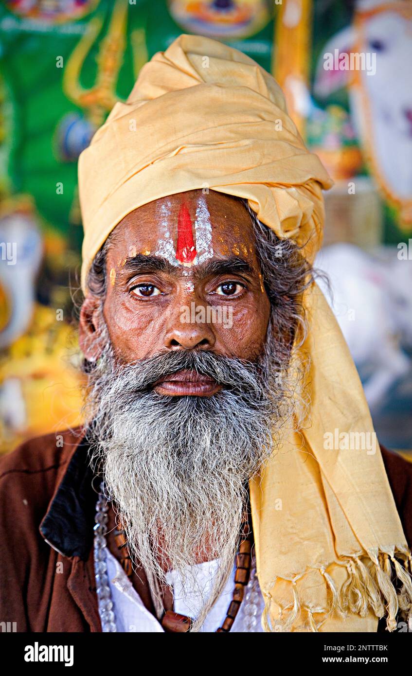 Sadhu (holy man),near Brahma temple,pushkar, rajasthan, india Stock ...