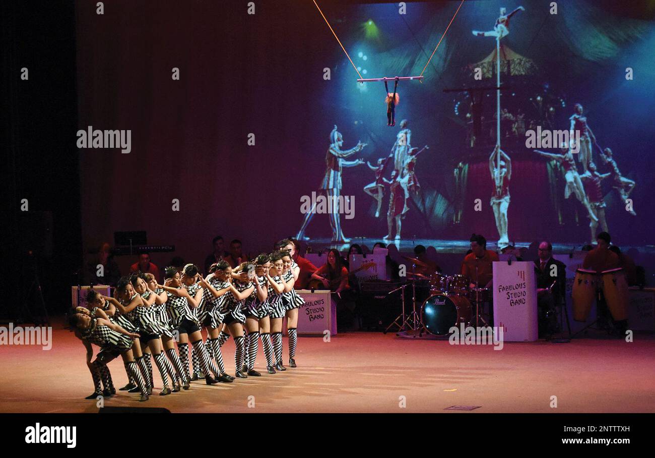 Dancers from Sweet Sensations Baton & Dance dance to "Carousel" at the ...