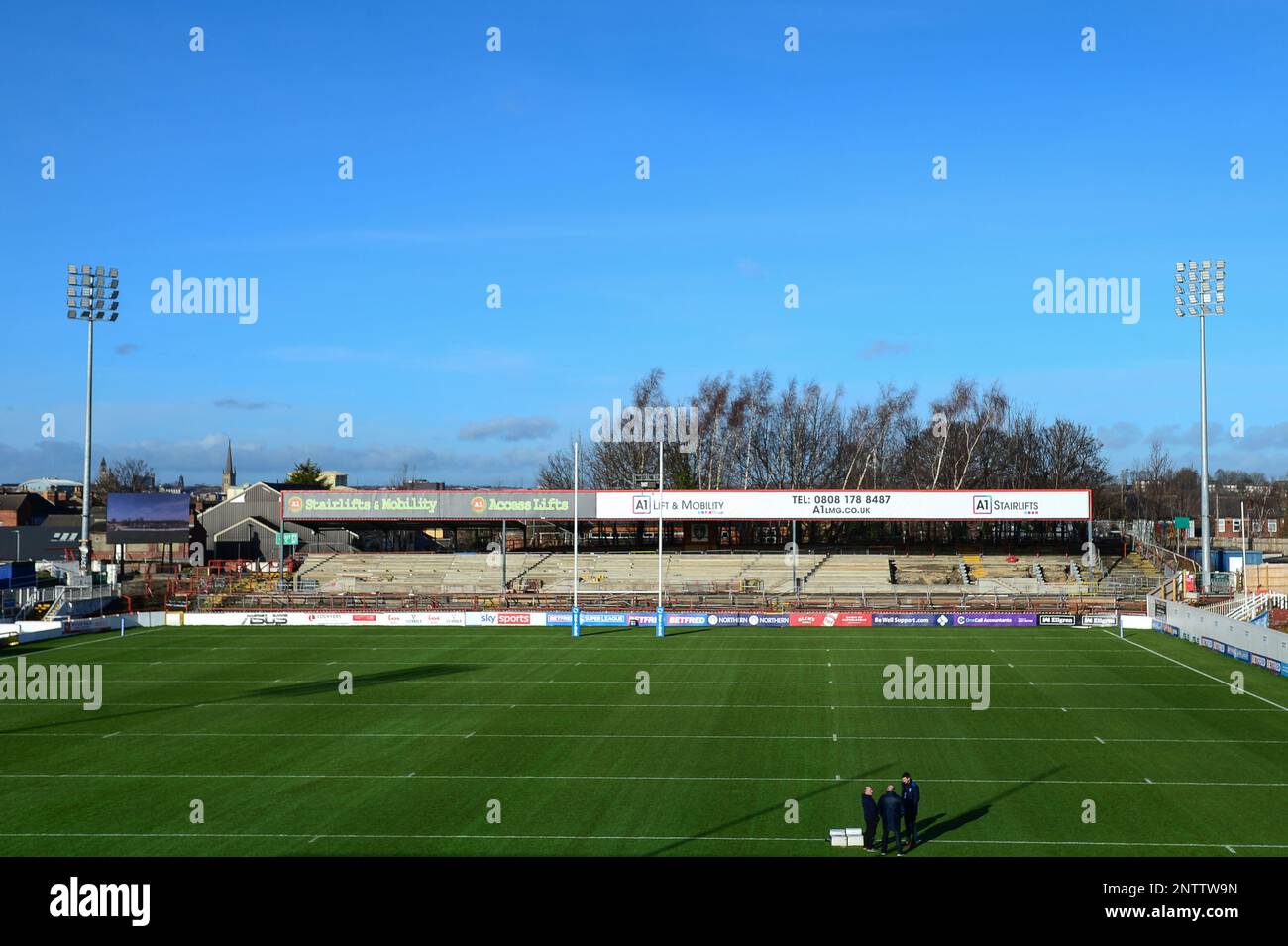 Wakefield, England - 15th January 2023 - General view construction work ...
