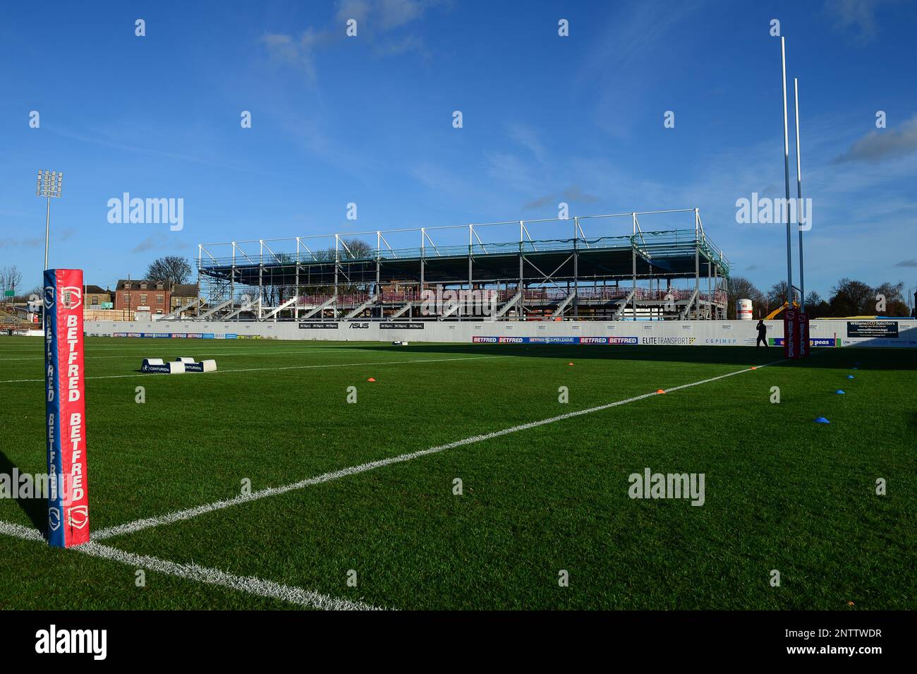 Wakefield, England - 15th January 2023 - General view construction work ...